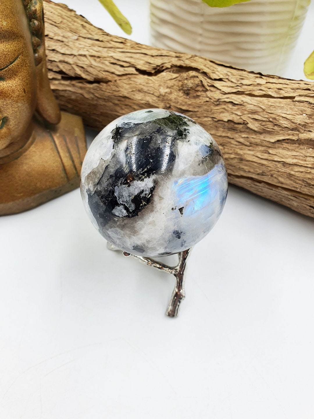 Flashy Rainbow Moonstone Sphere / Rainbow Moonstone Crystal Ball ...
