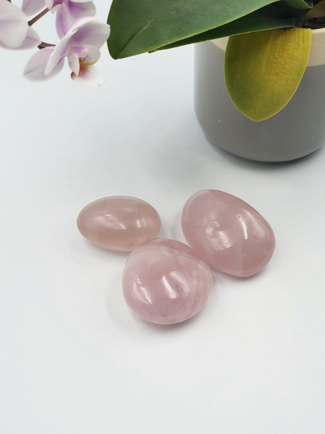 Cute Rose Quartz Palm - Gem Palmstone - Pink Crystal - Two Available - Etsy