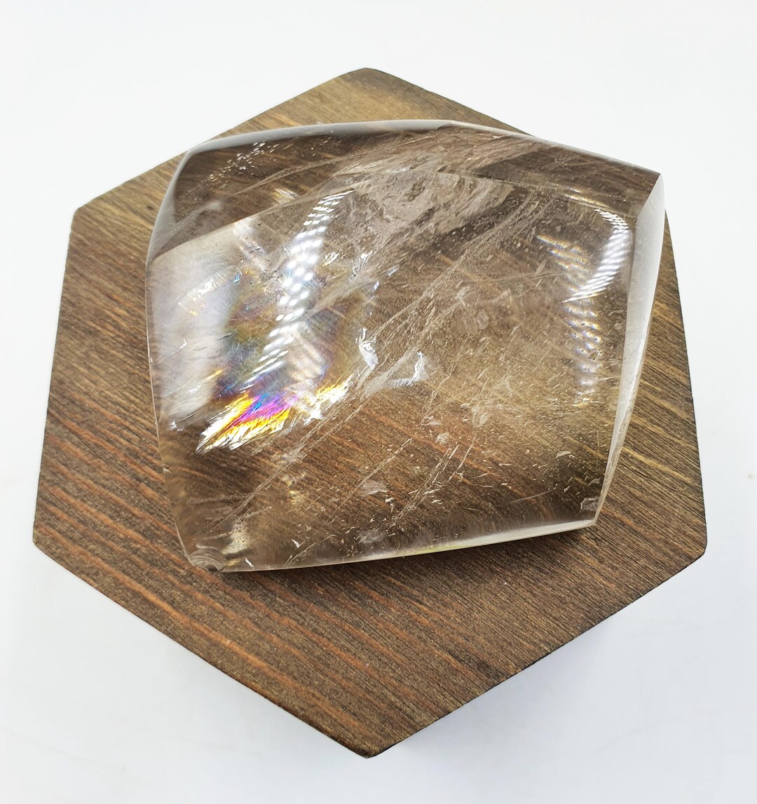 Rainbow Clear Quartz Chunk: Healing Crystal Decor - 135g - Etsy