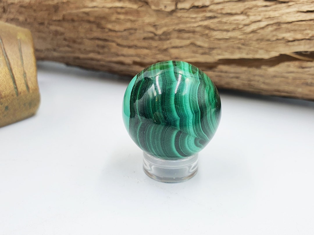 Beautiful Little Malachite Sphere / Cute Natural Malachite Sphere ...