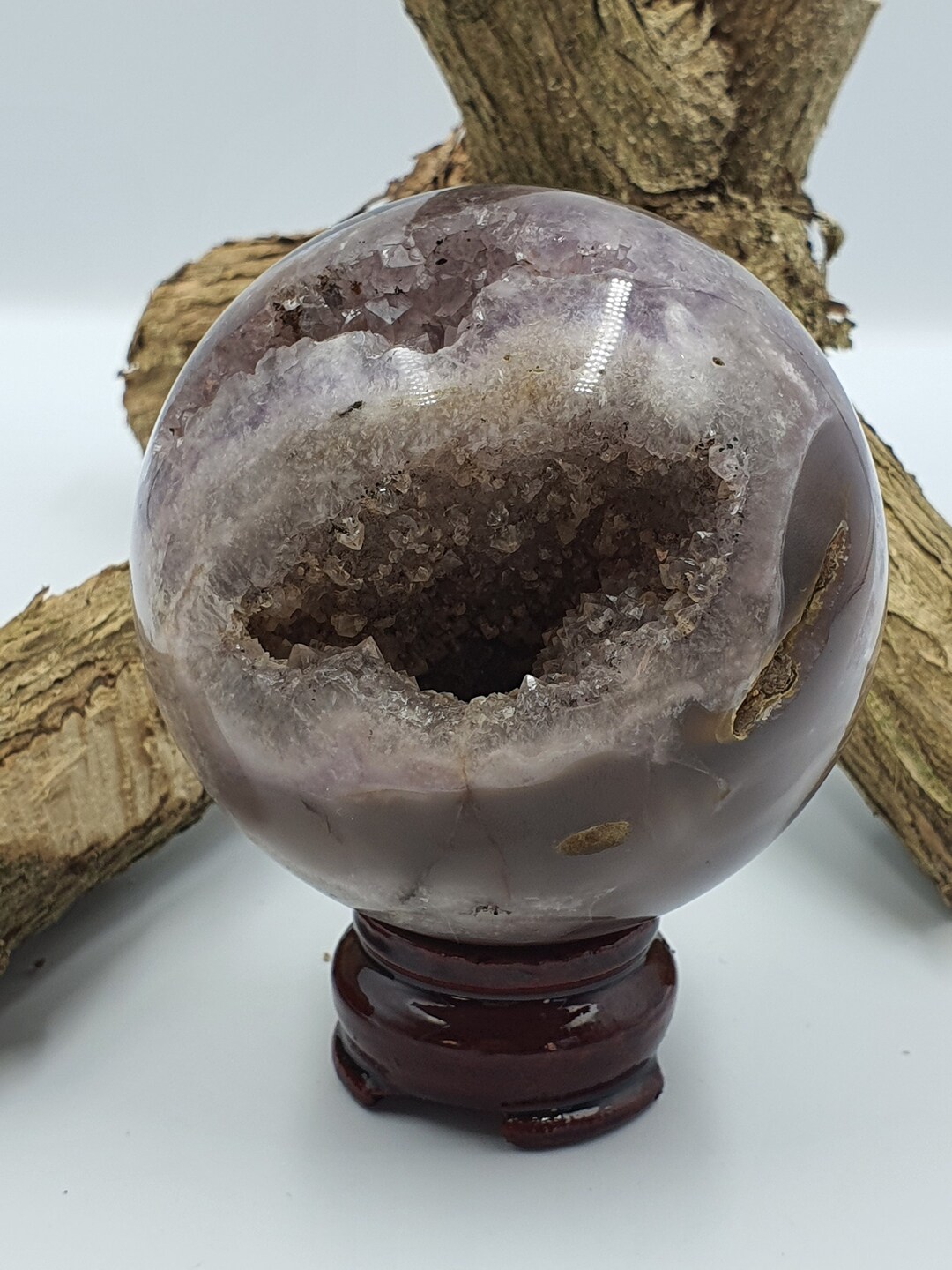 Large Druzy Agate Sphere Sprinkled With Druzy 84mm - Etsy UK