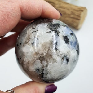 Flashy Rainbow Moonstone Sphere / Rainbow Moonstone Crystal Ball ...