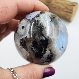 Flashy Rainbow Moonstone Sphere / Rainbow Moonstone Crystal Ball ...