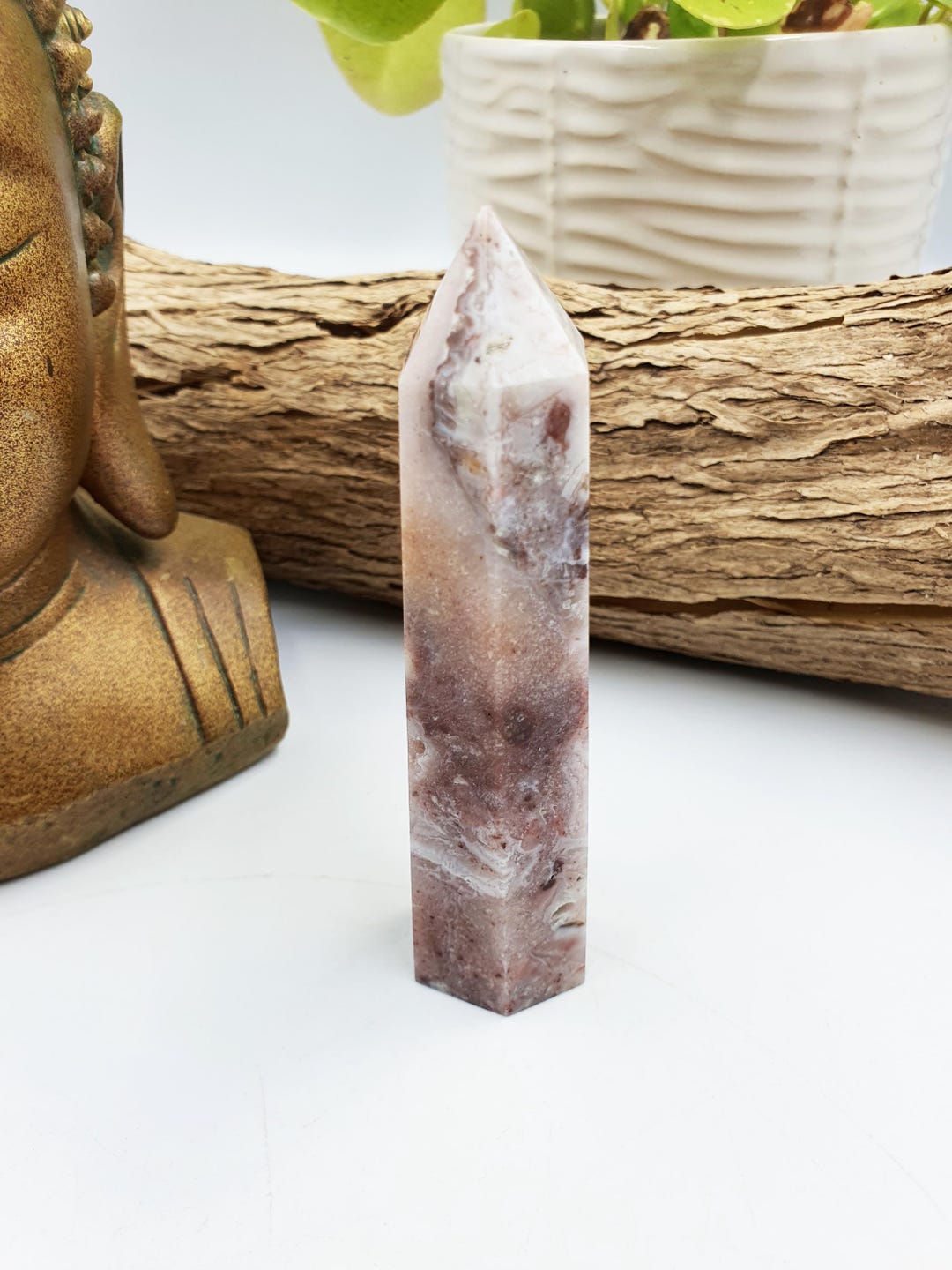Stunning Pink Fluorite Root Tower / Fluorite Root Point / Pink Fluorite ...