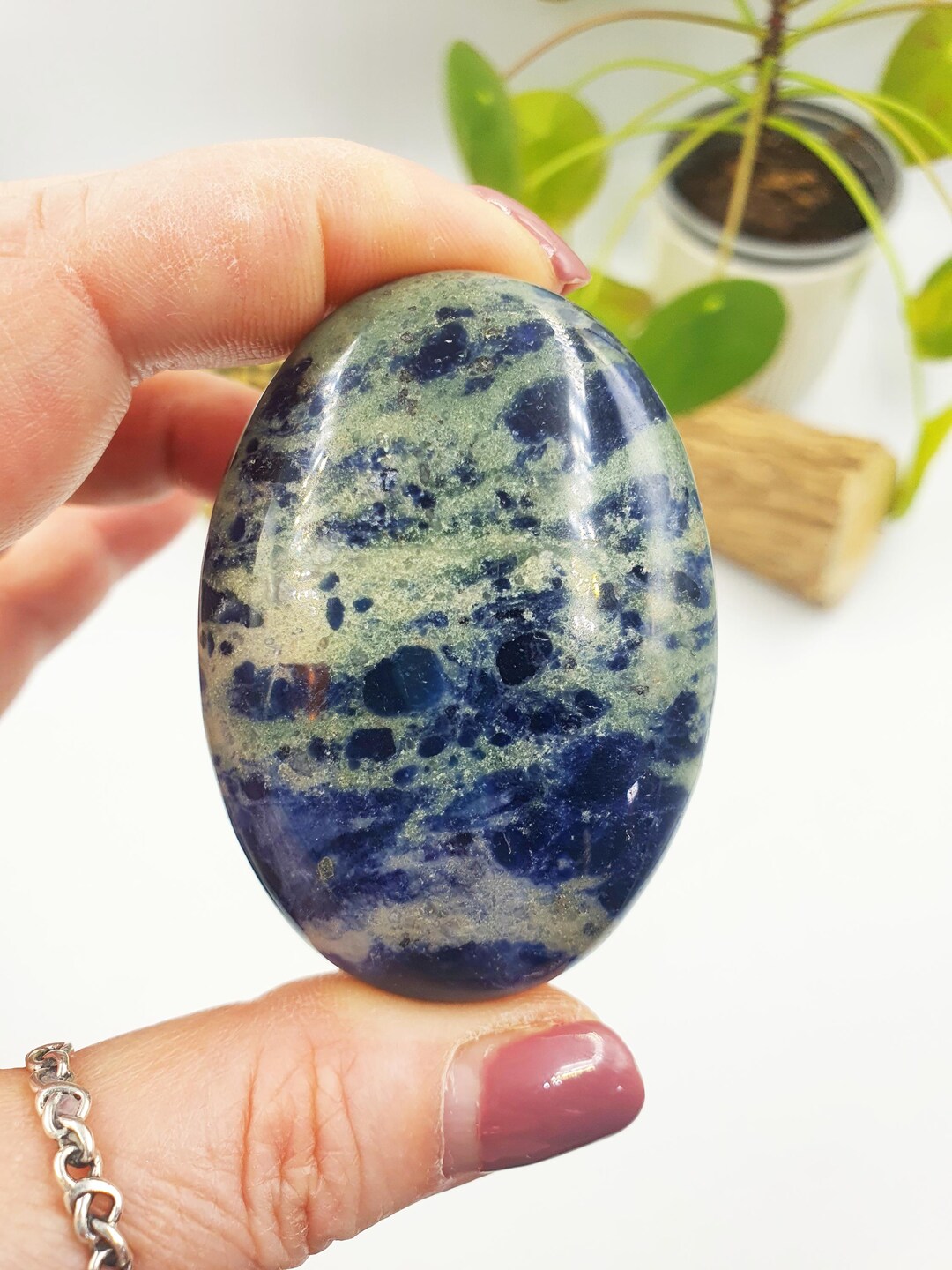 Beautiful Sodalite Palm / Sodalite Palm Stone / Pocket Crystal ...