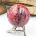 Beautiful Flashy Rhodonite, Tourmaline & Quartz Sphere / High Grade ...