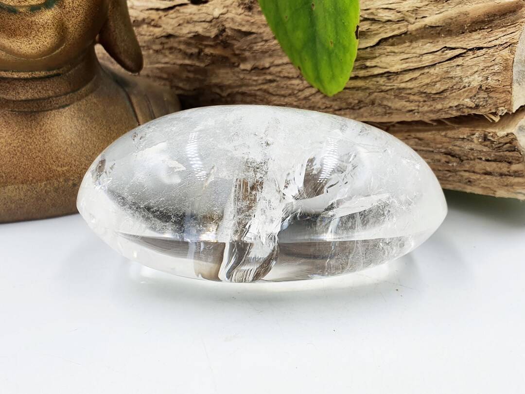 A Grade Huge Clear Quartz Palm Full of Rainbows / Clear Quartz Palm ...