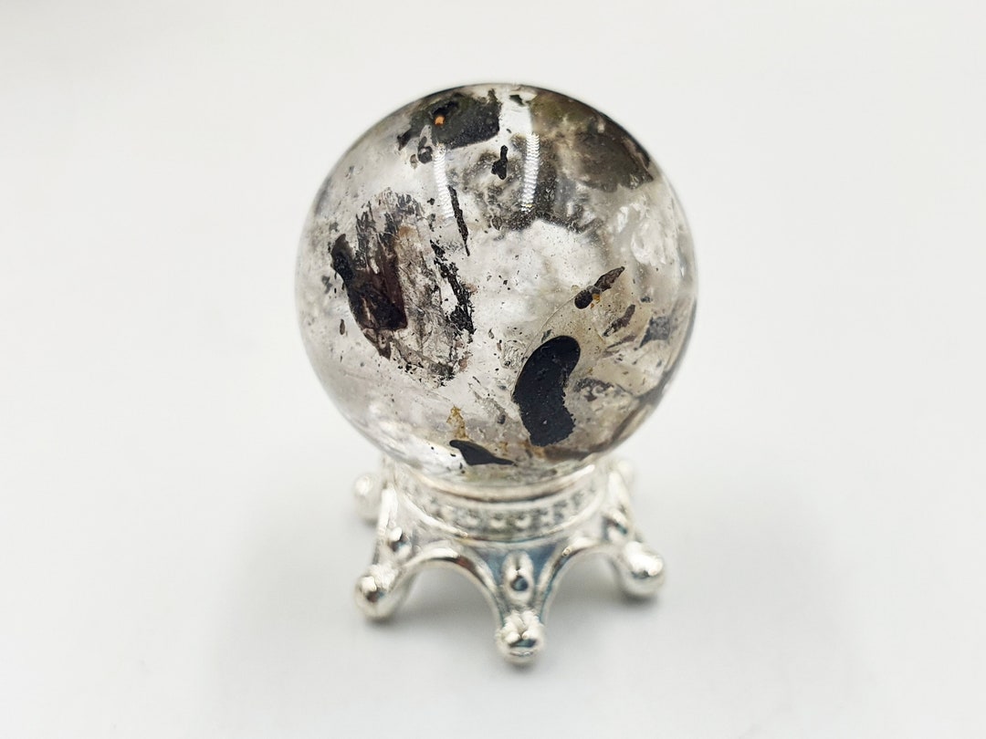 A Grade Beautiful Herkimer Diamond Mini Sphere With Rainbows / Herkimer ...
