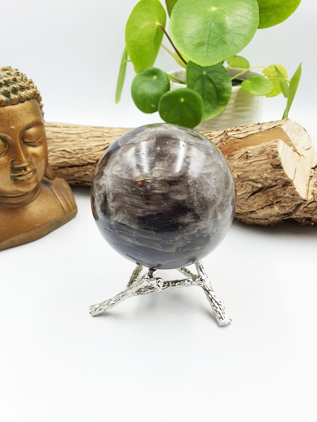 Blue Rose Quartz Sphere / Blue Rose Quartz Orb / Large Crystal Sphere ...