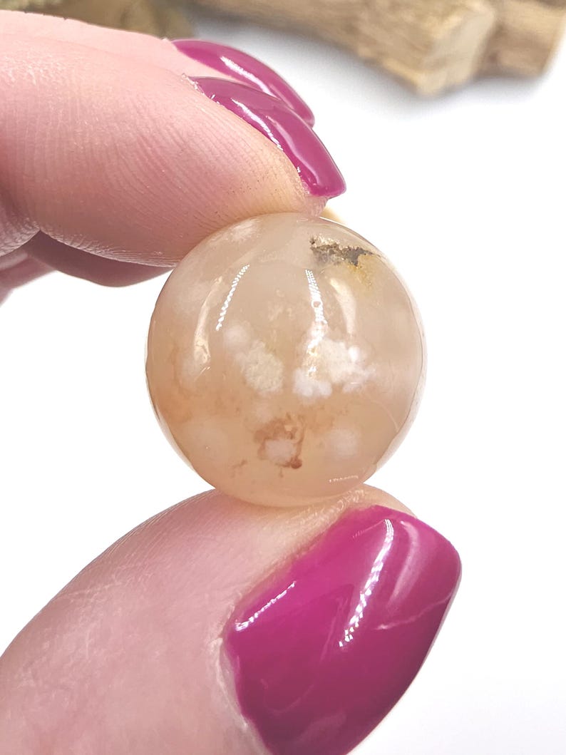Flower Agate (sakura) Mini Sphere – Growth, Confidence & Emotional ...