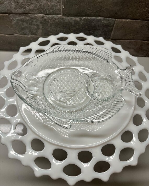 Arcoroc Fish Shaped Seafood / Shrimp Cocktail Plates Set of - Etsy