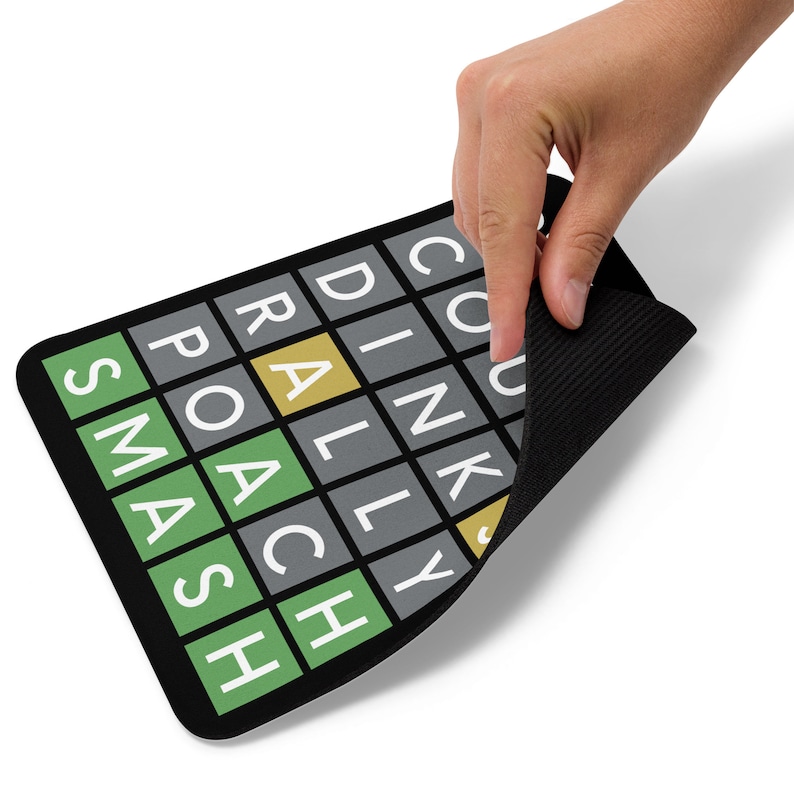 Pickleball Wordle Mouse Pad Funny Mouse Pad Gift Idea Cute Computer ...