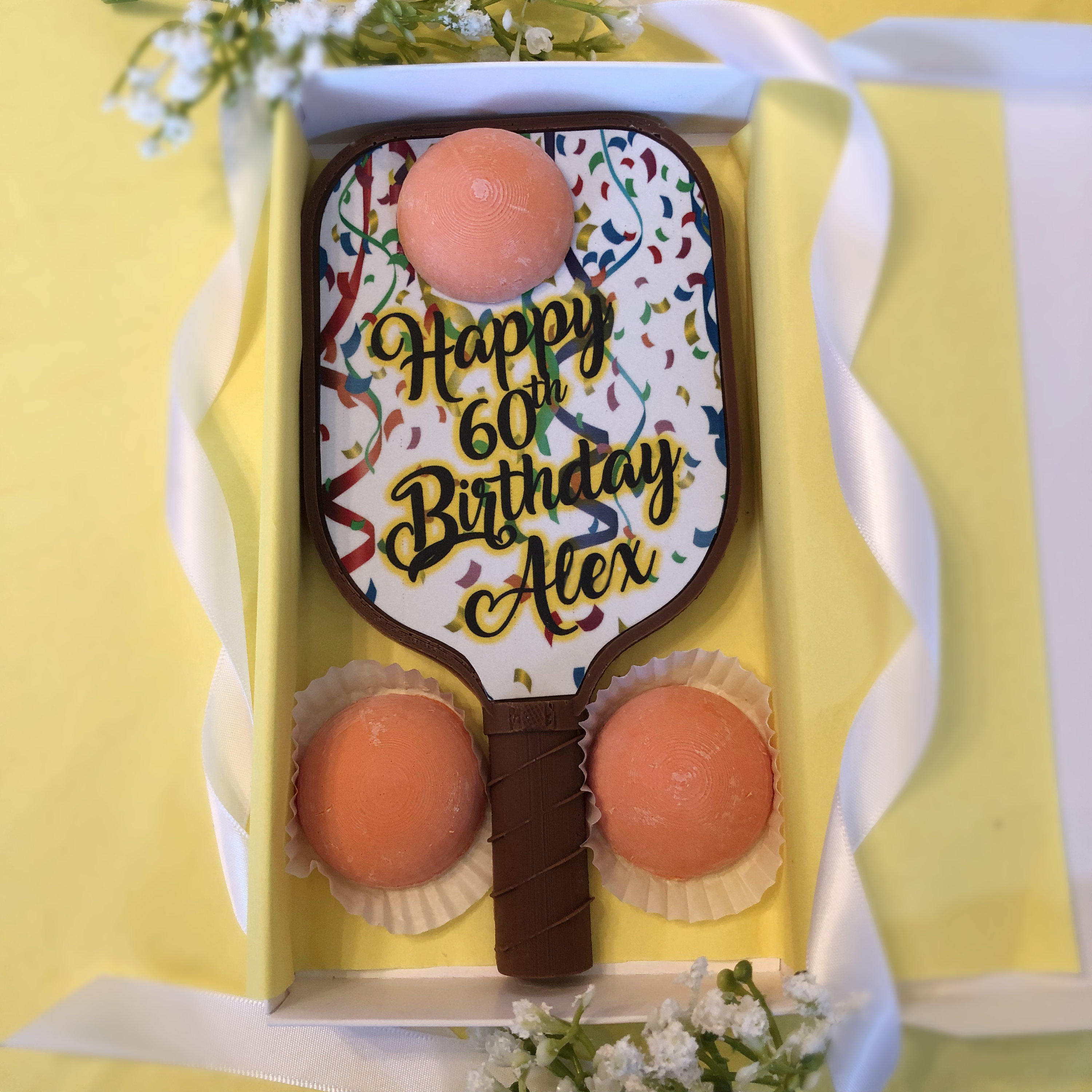 CHOCOLATE Birthday Pickleball Paddle COMPLETELY EDIBLE - Etsy