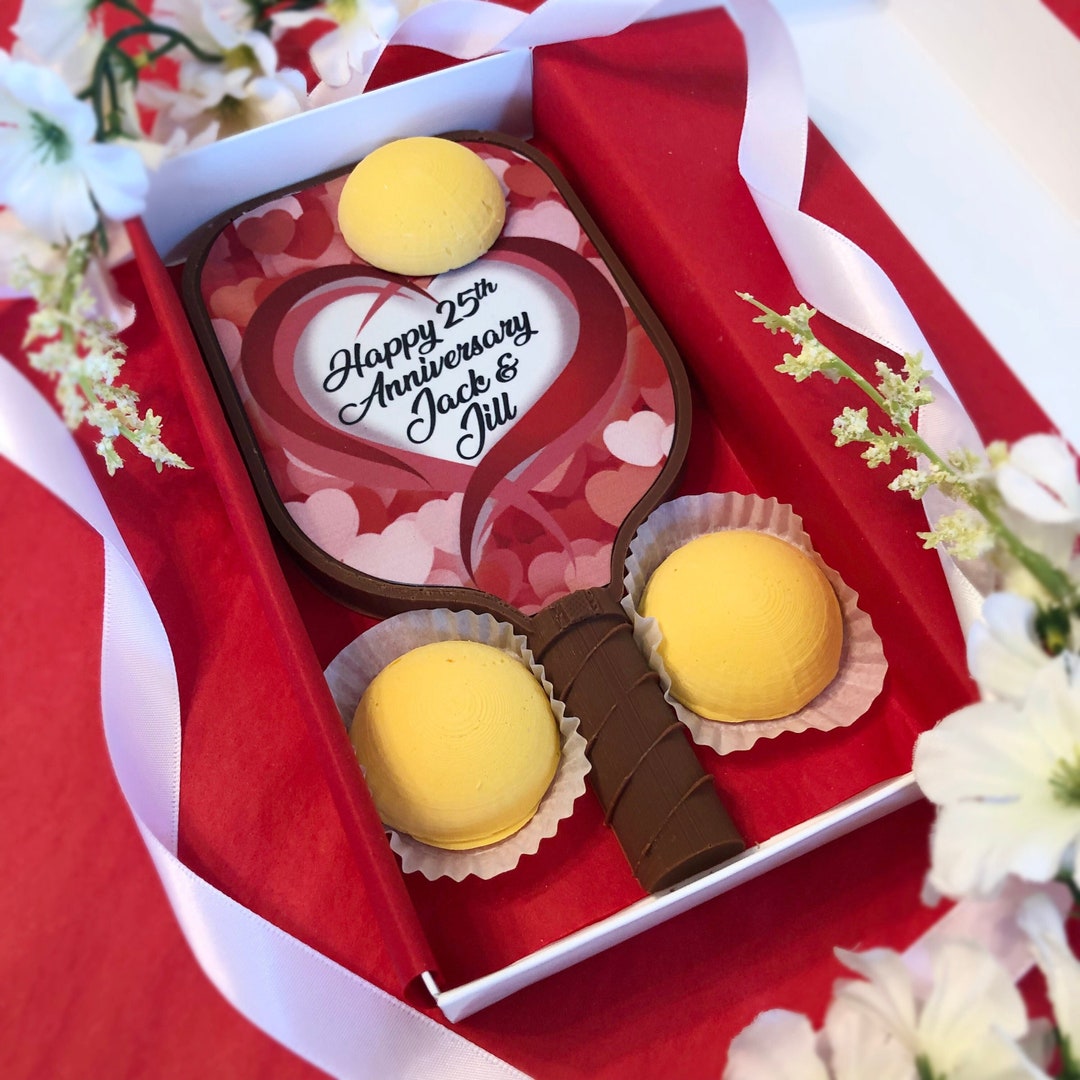 CHOCOLATE Pickleball Anniversary Gift **COMPLETELY EDIBLE** | Chocolate ...