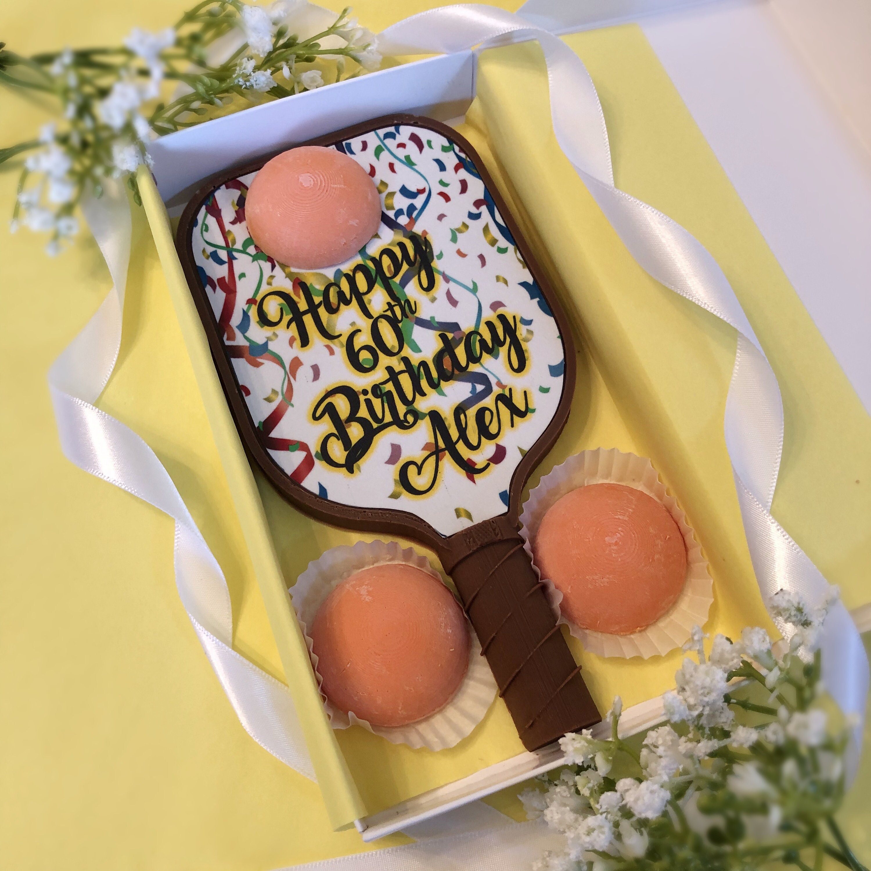 CHOCOLATE Birthday Pickleball Paddle COMPLETELY EDIBLE - Etsy