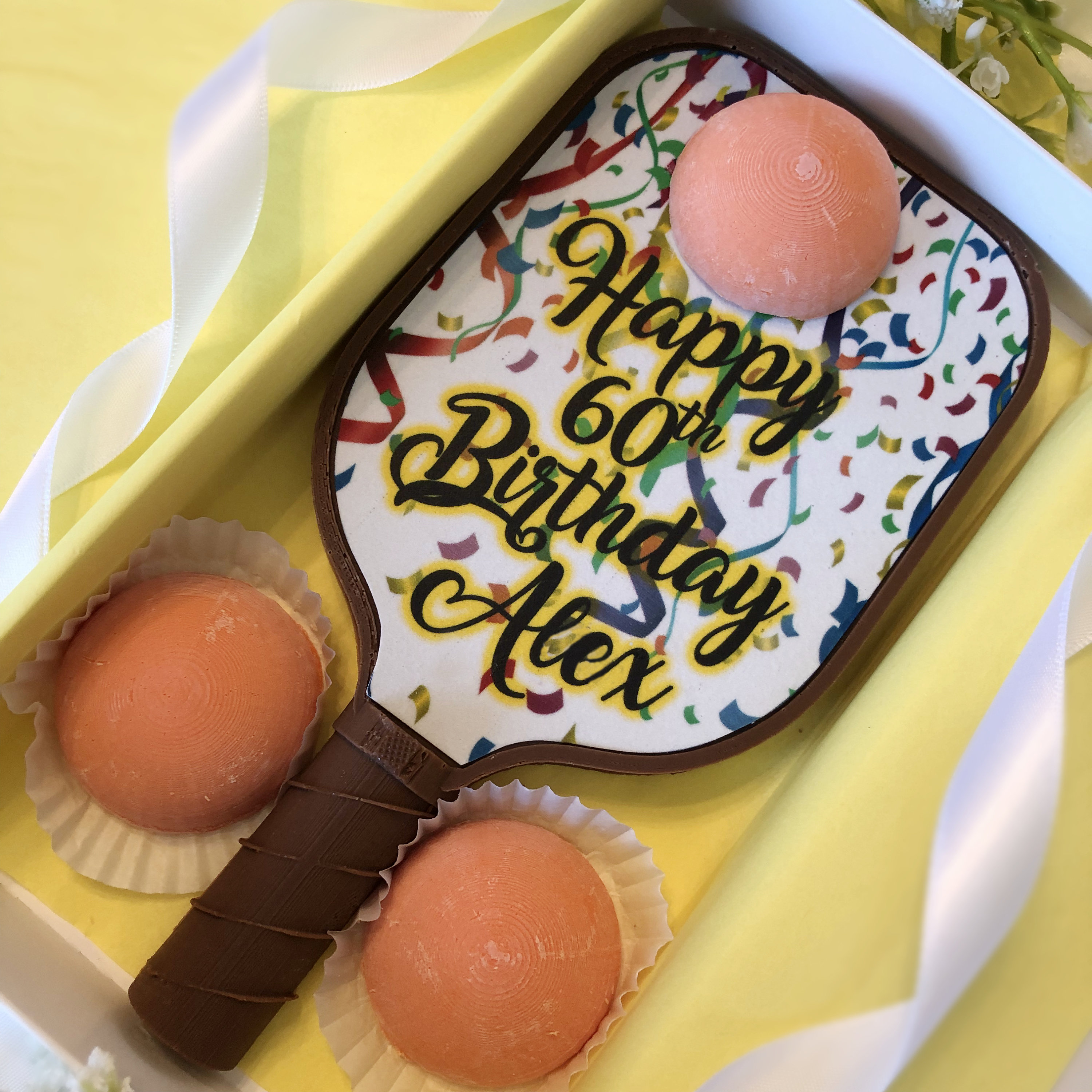 CHOCOLATE Birthday Pickleball Paddle COMPLETELY EDIBLE - Etsy