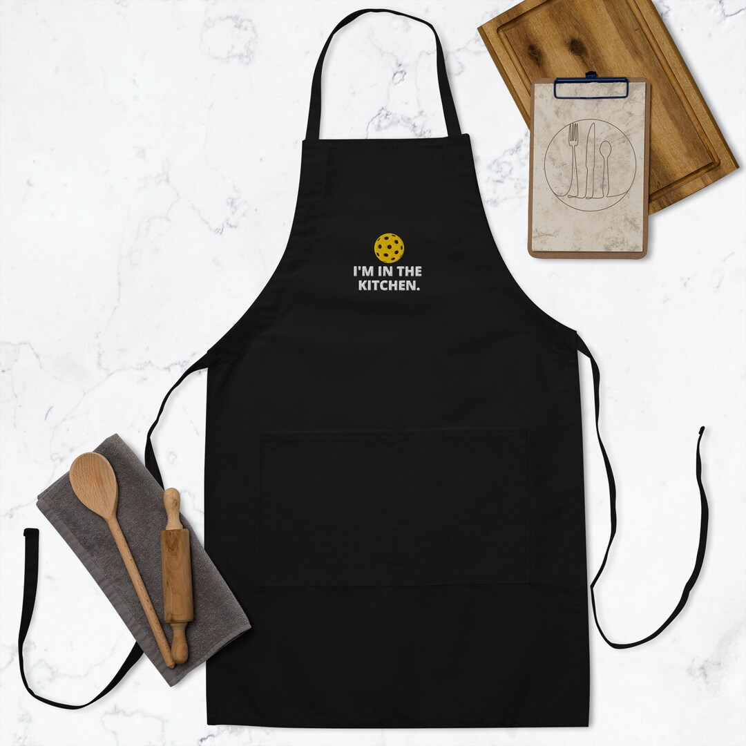 Pickleball Embroidered Apron | Cute Pickleball Gift Ideas | Funny ...