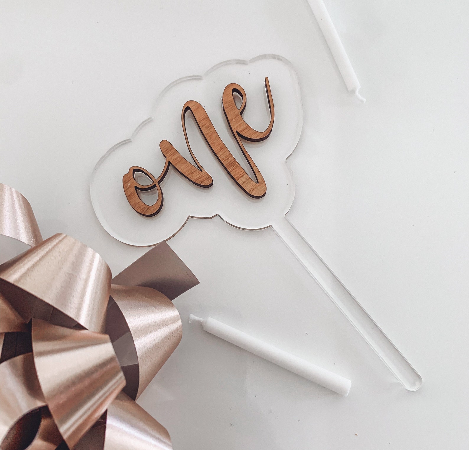 Cake Topper Personalized Birthday Decoration Number Topper Clear ...