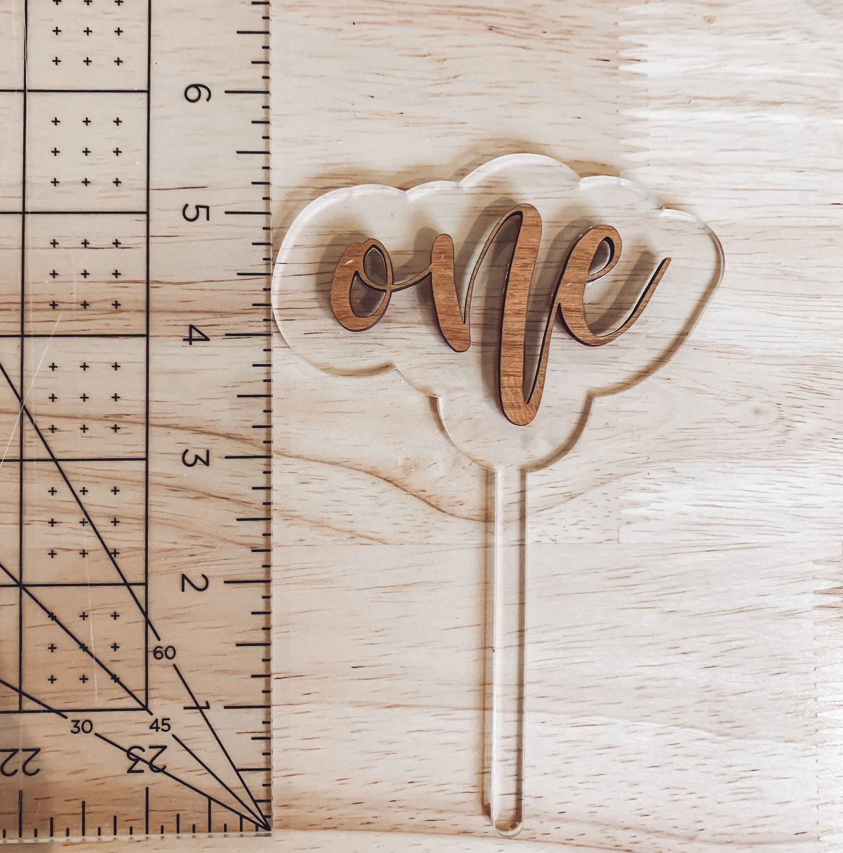 Cake Topper | Personalized Birthday Decoration | Number Topper | Clear ...