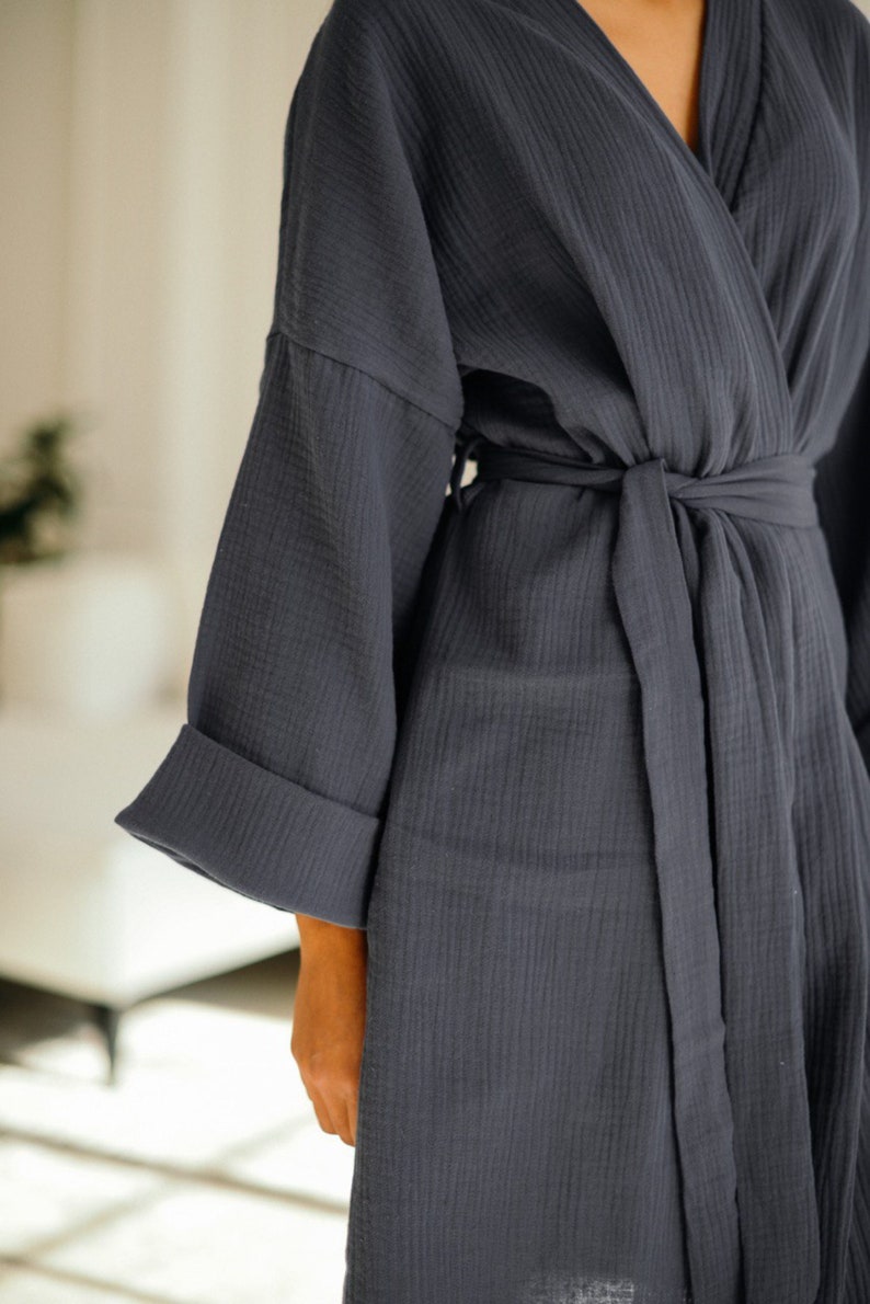 Womens Muslin Robe Lightweight Double Gauze Robes Soft - Etsy