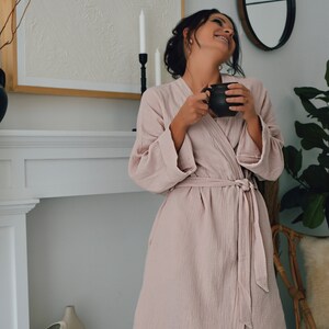 Womens Muslin Robe Lightweight Double Gauze Robes Soft - Etsy
