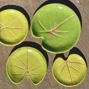 Ceramic Lily Pad Ring Dish | Etsy