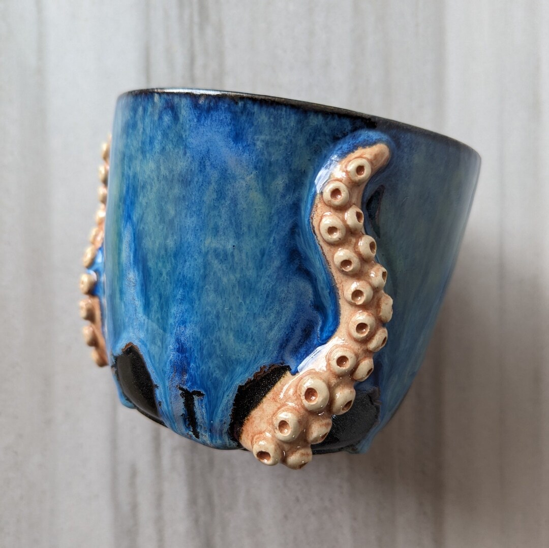 Ceramic Octopus Tentacle Planter With Drain Hole Beach Decor for Home ...