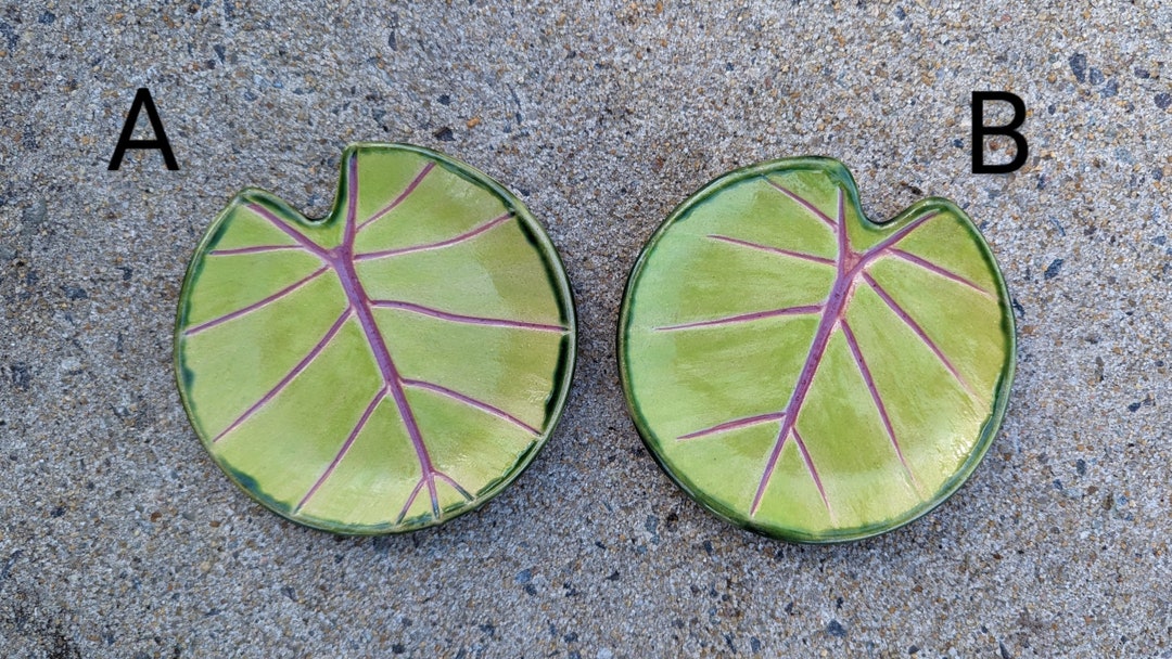 Ceramic Lily Pad Ring Dish - Etsy