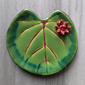 Ceramic Lily Pad Ring Dish - Etsy