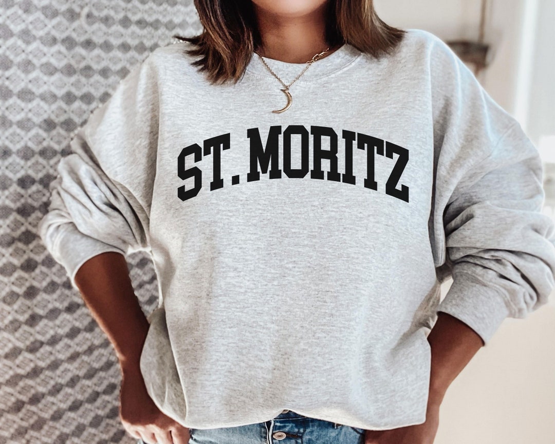 St Moritz Sweatshirt,st. Moritz Shirt, St. Moritz Switzerland T-shirt ...