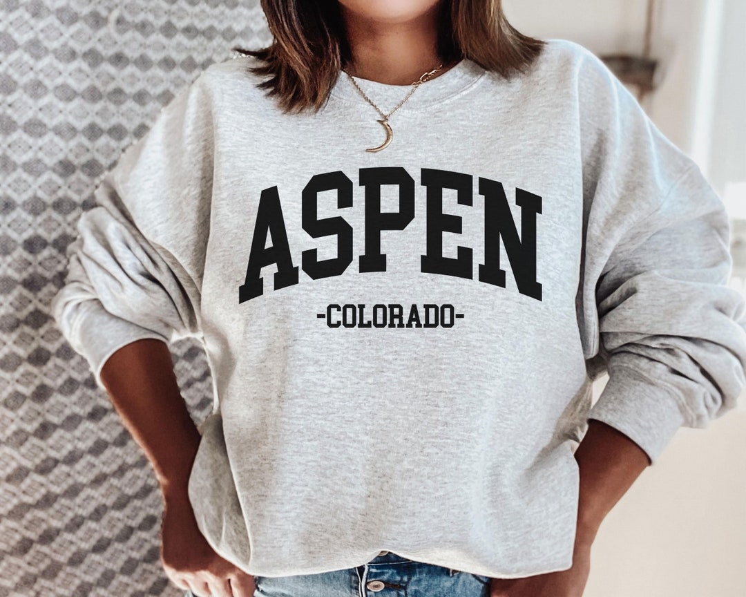 Aspen Sweatshirt,aspen Colorado Shirt, Aspen Shirt, Aspen Shirts ...