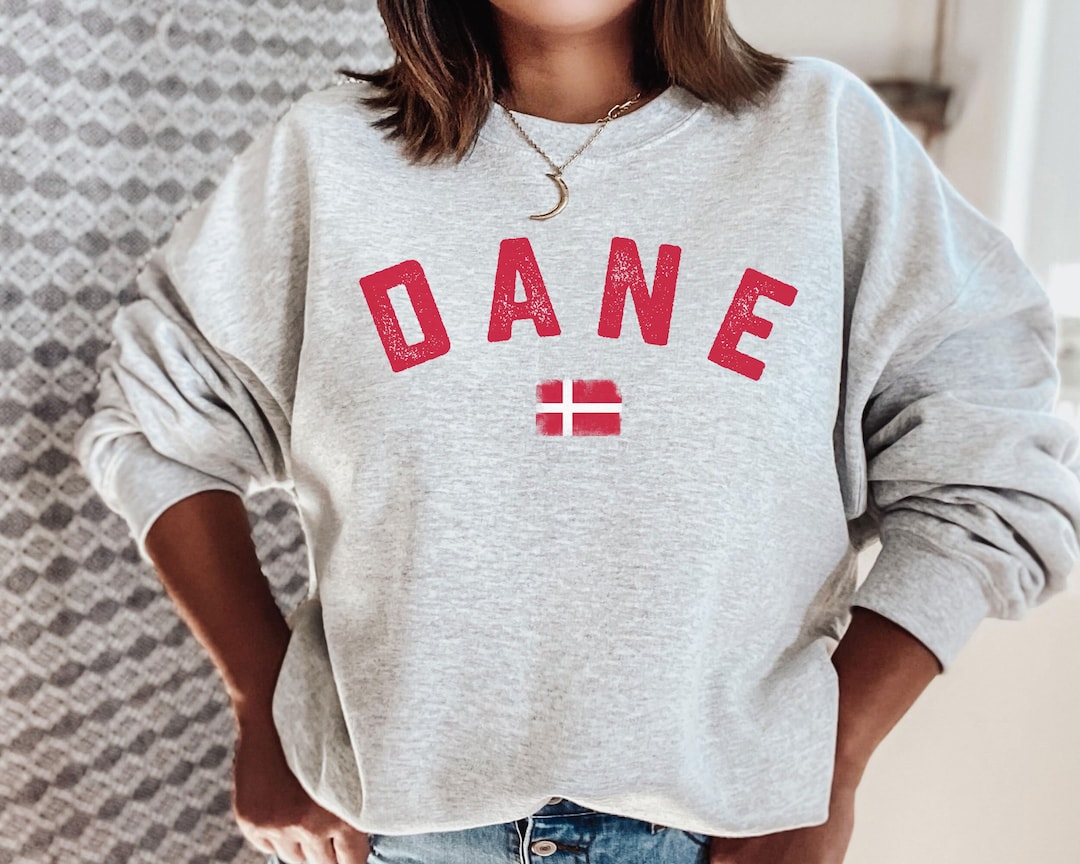 Dane Sweatshirt, Denmark Jersey, Denmark Gifts, Denmark Shirt, Denmark ...