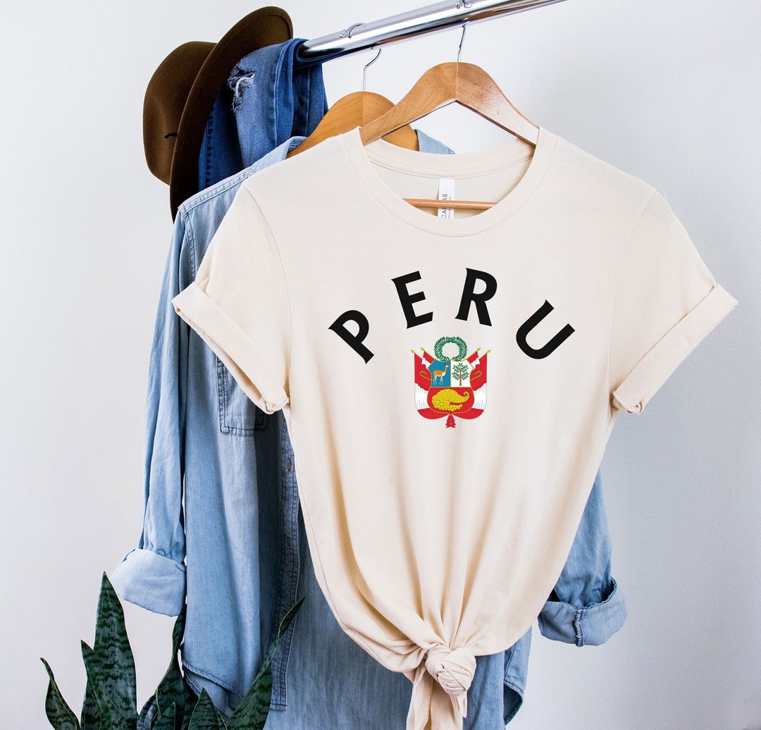 Peru Tee, Peru Gifts, Peru Coat of Arms, Peru National Shirt, Peruvian ...