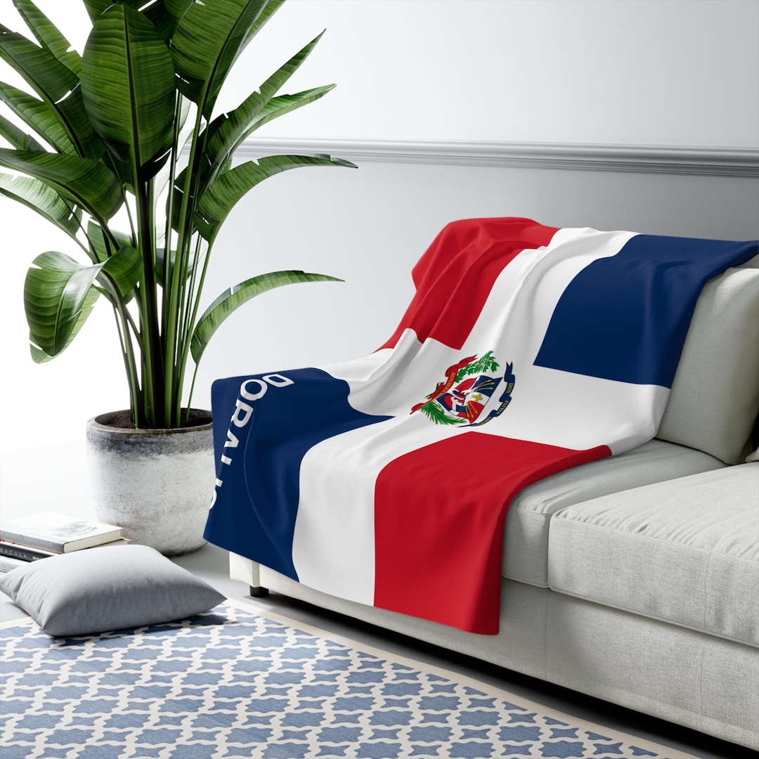 Dominican Republic Flag Blanket, Flag of Dominican Republic, Custom ...