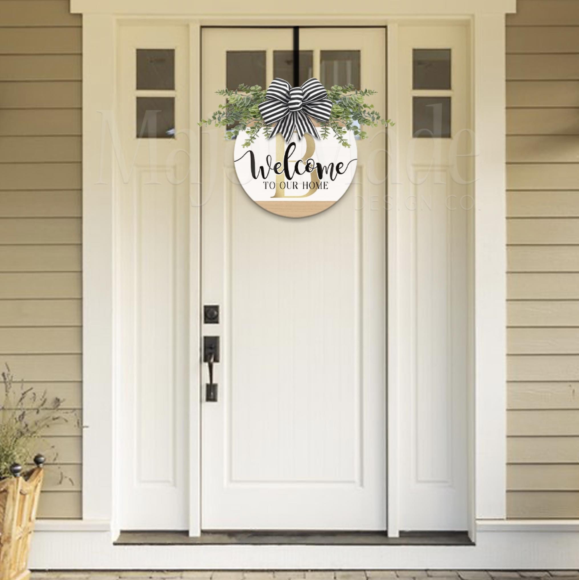 Personalized Last Name Door Hanger - Personalized Front Door Decor ...