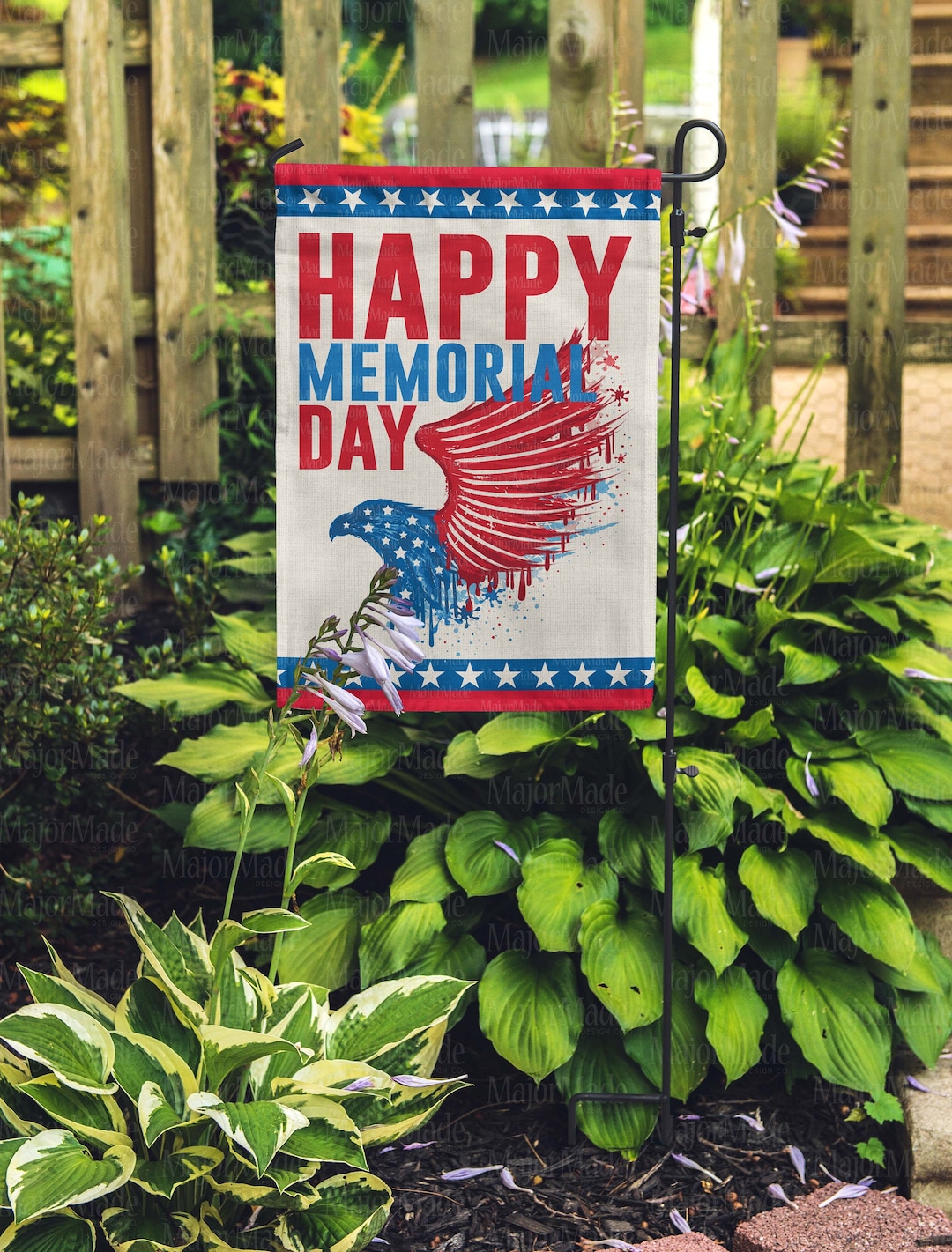 Happy Memorial Day Garden Flag Usa Patriotic Garden Flag Welcome Flag
