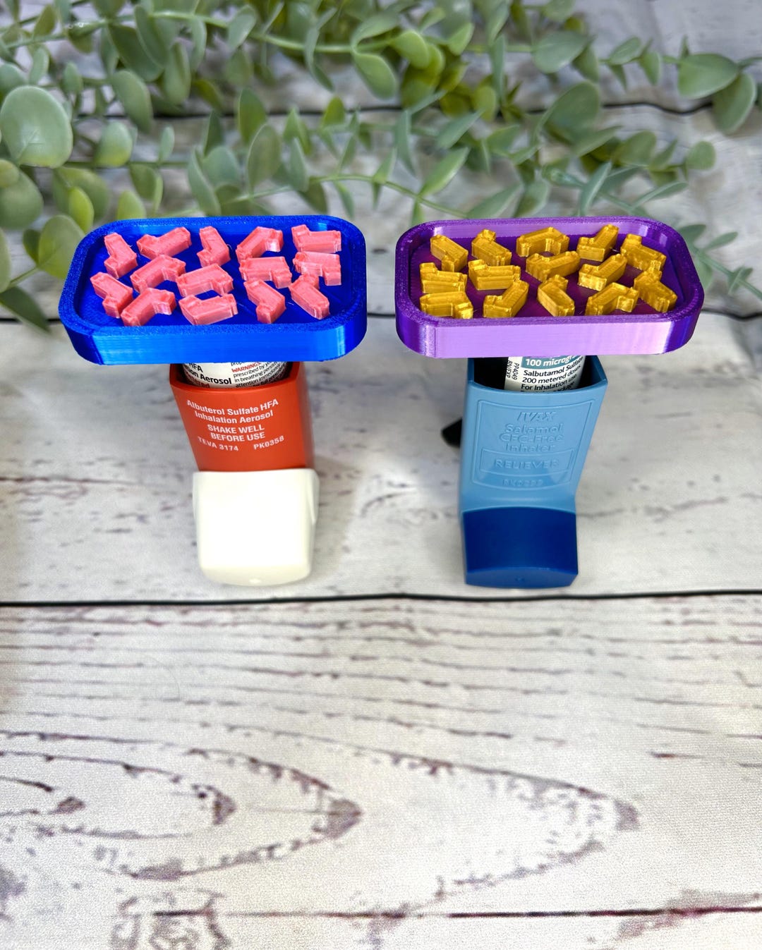 Asthma Inhaler Topper for Short Inhalers-mini Inhaler Pattern | Salamol ...