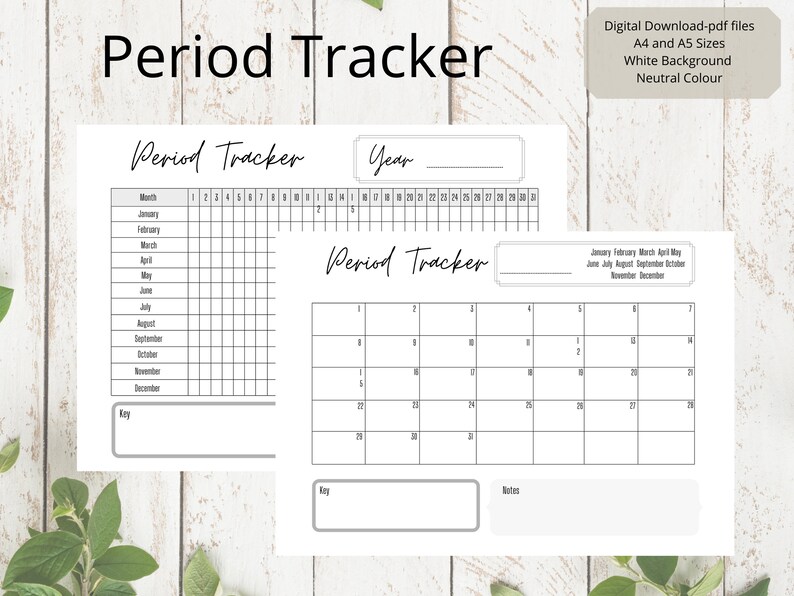 Period Tracker Period Log Printable Medical Chart Medical Planner ...