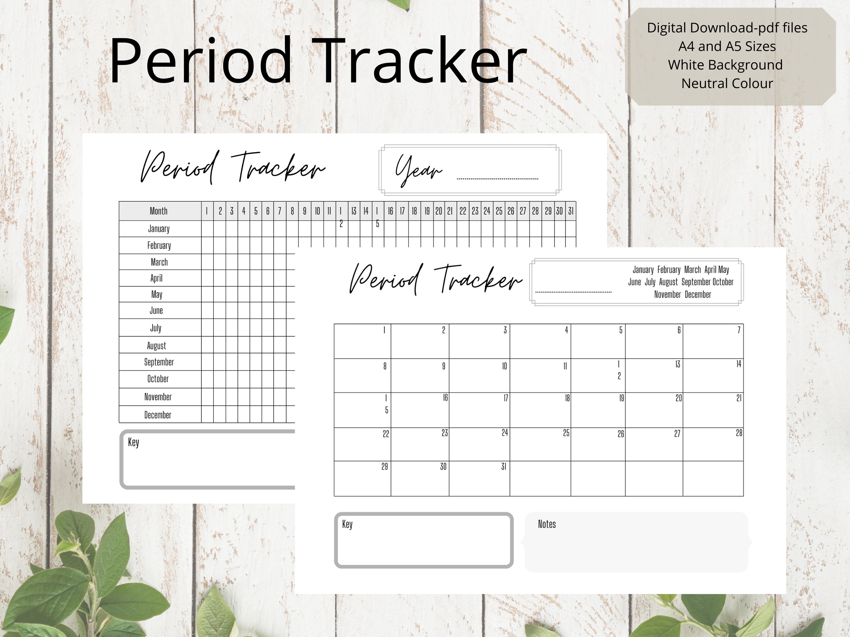 Period Tracker Period Log Printable Medical Chart Medical Planner ...
