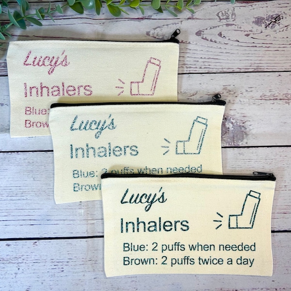 Personalised Kids Inhaler Bag - Etsy UK