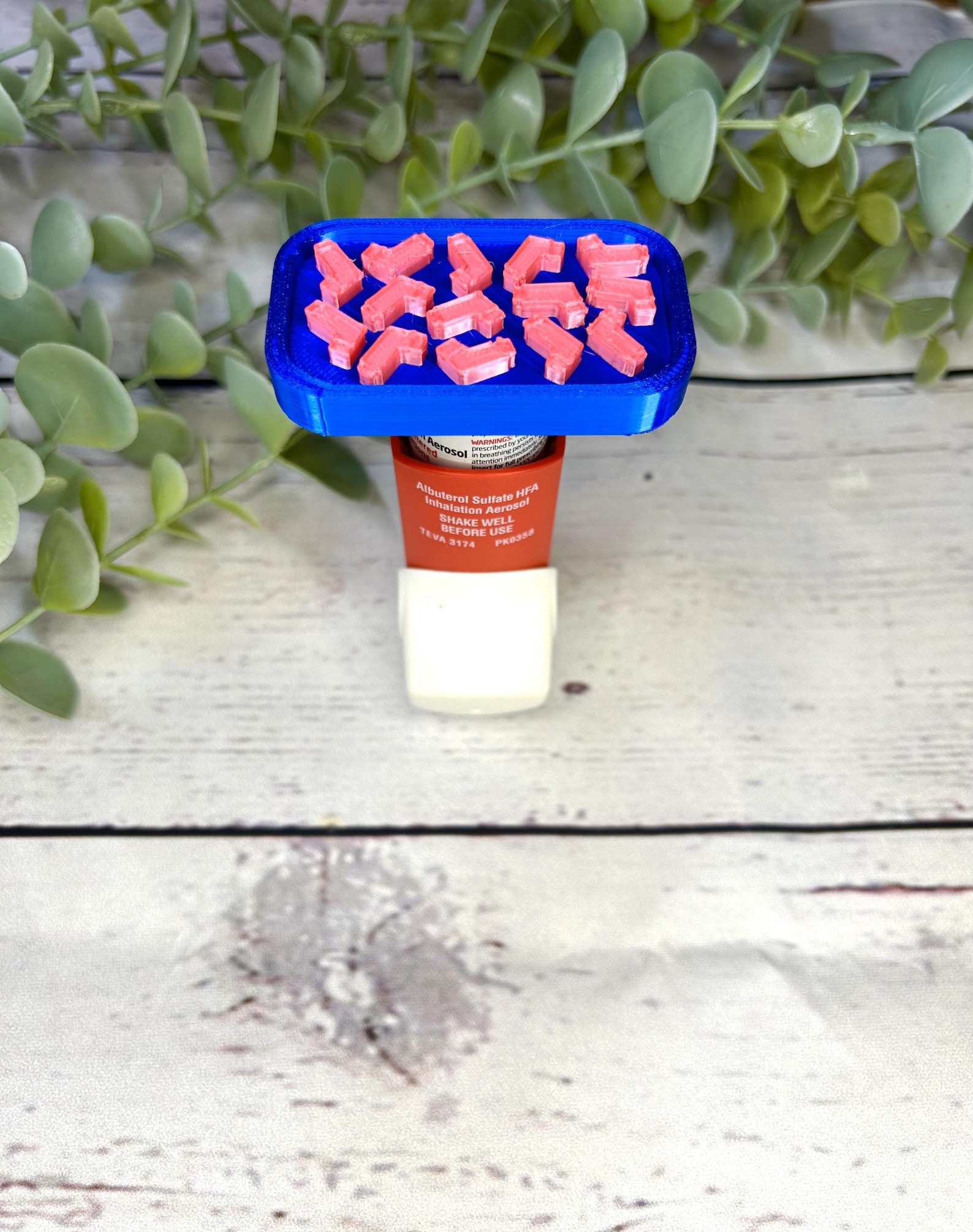 Asthma Inhaler Topper for Short Inhalers-mini Inhaler Pattern | Salamol ...