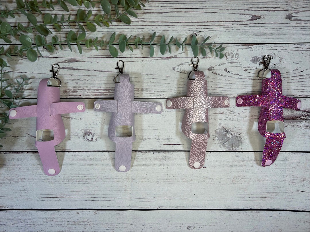 Faux Leather Inhaler Holder - Purple/ Purple Glitter | Inhaler Case ...