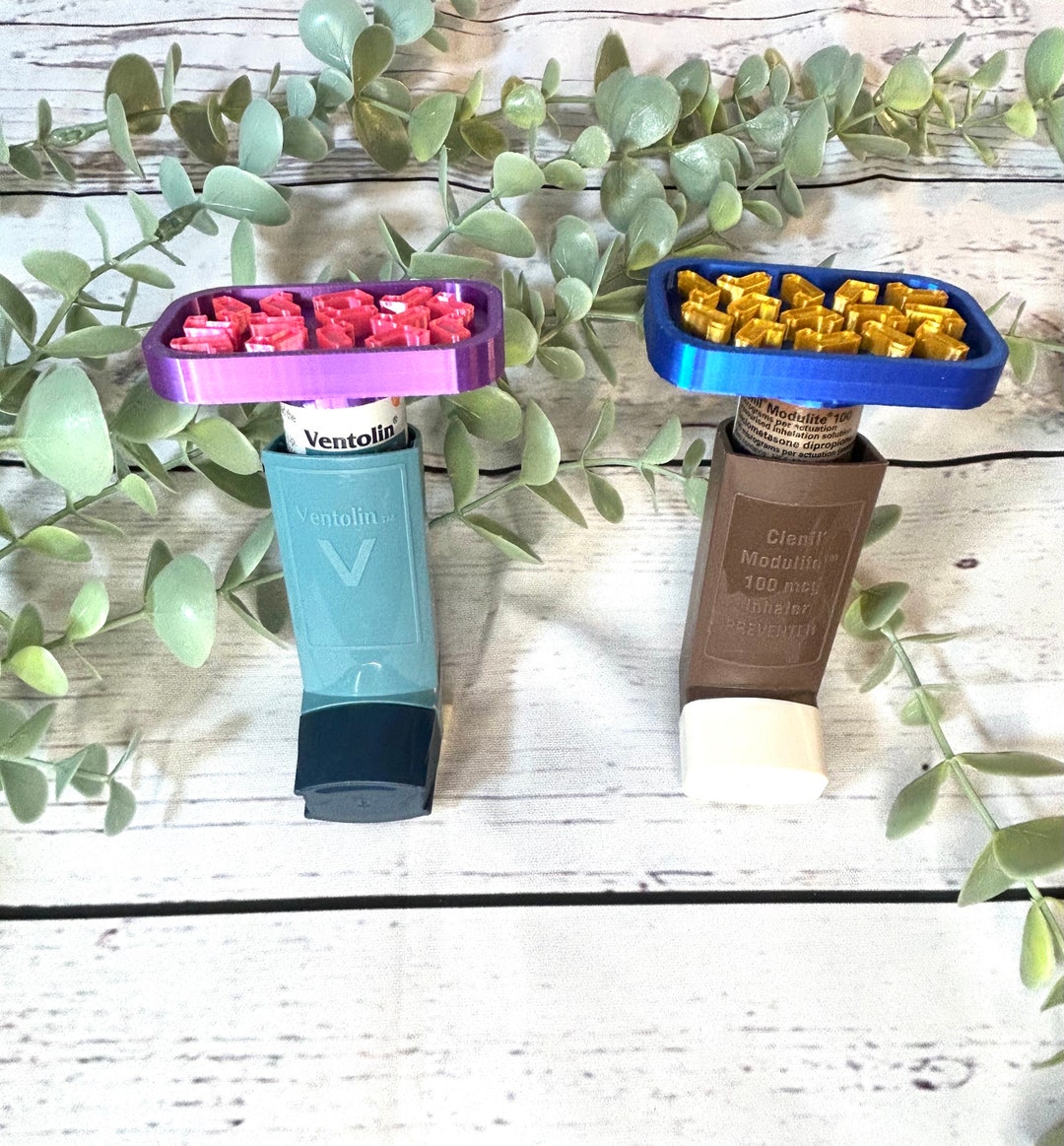 Asthma Inhaler Topper for Long Inhalers-mini Inhaler Pattern | Ventolin ...