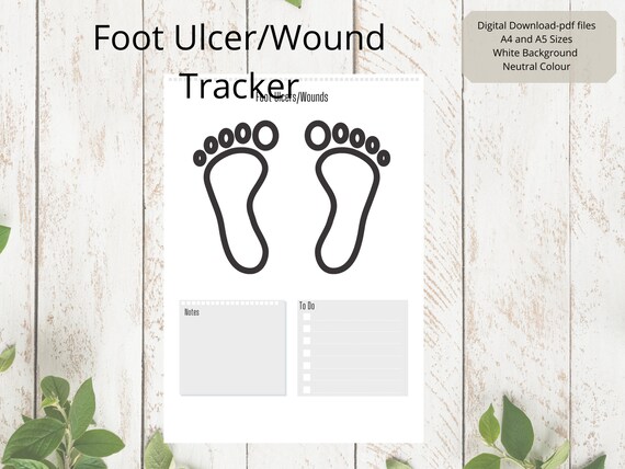 Foot Care Chart Podiatry Diabetes Chiropodist | Etsy