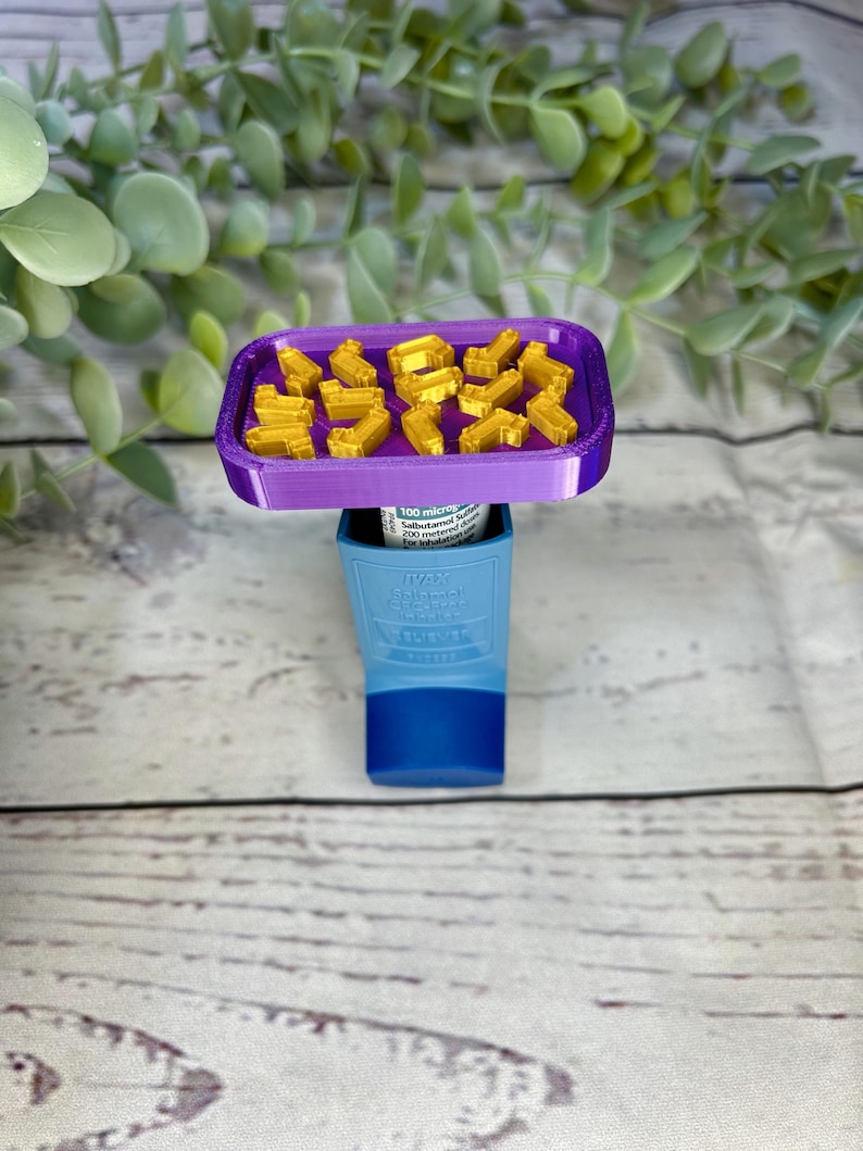 Asthma Inhaler Topper for Short Inhalers-mini Inhaler Pattern | Salamol ...