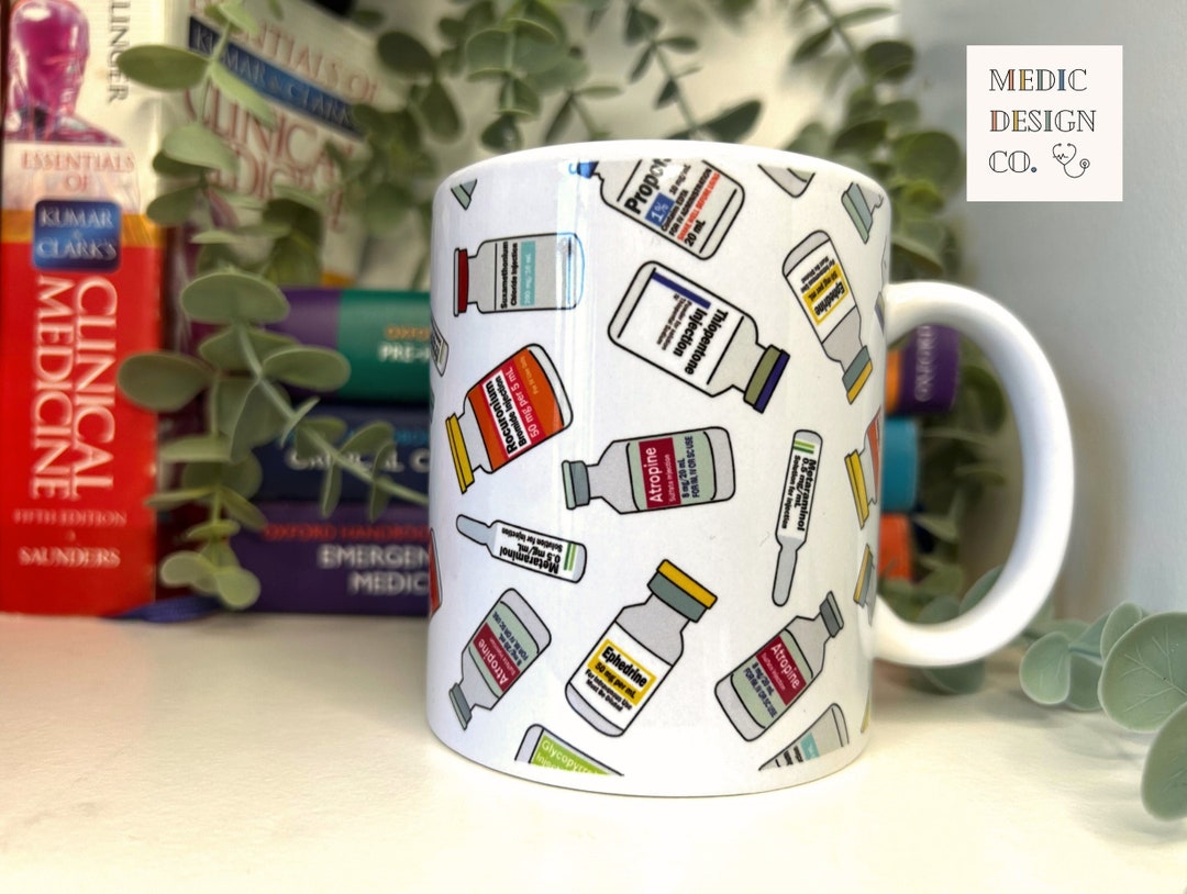 Anaesthetic Drug Bottle Mug | Medic Gift | Doctor | ODP | Nurse | Vet ...