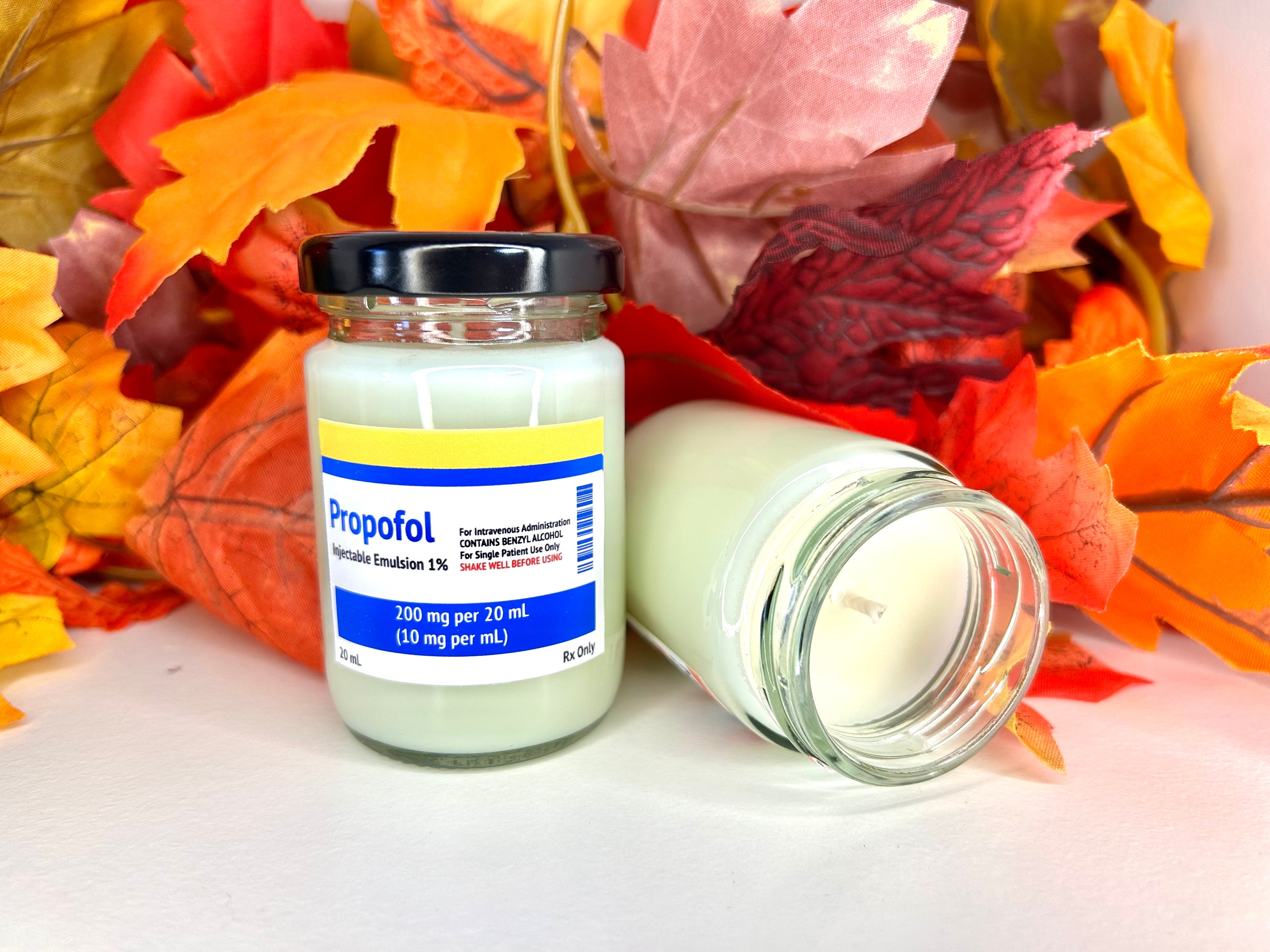 Propofol/midazolam/ketamine Label Autumn Scents Mini Candle | Soy and ...