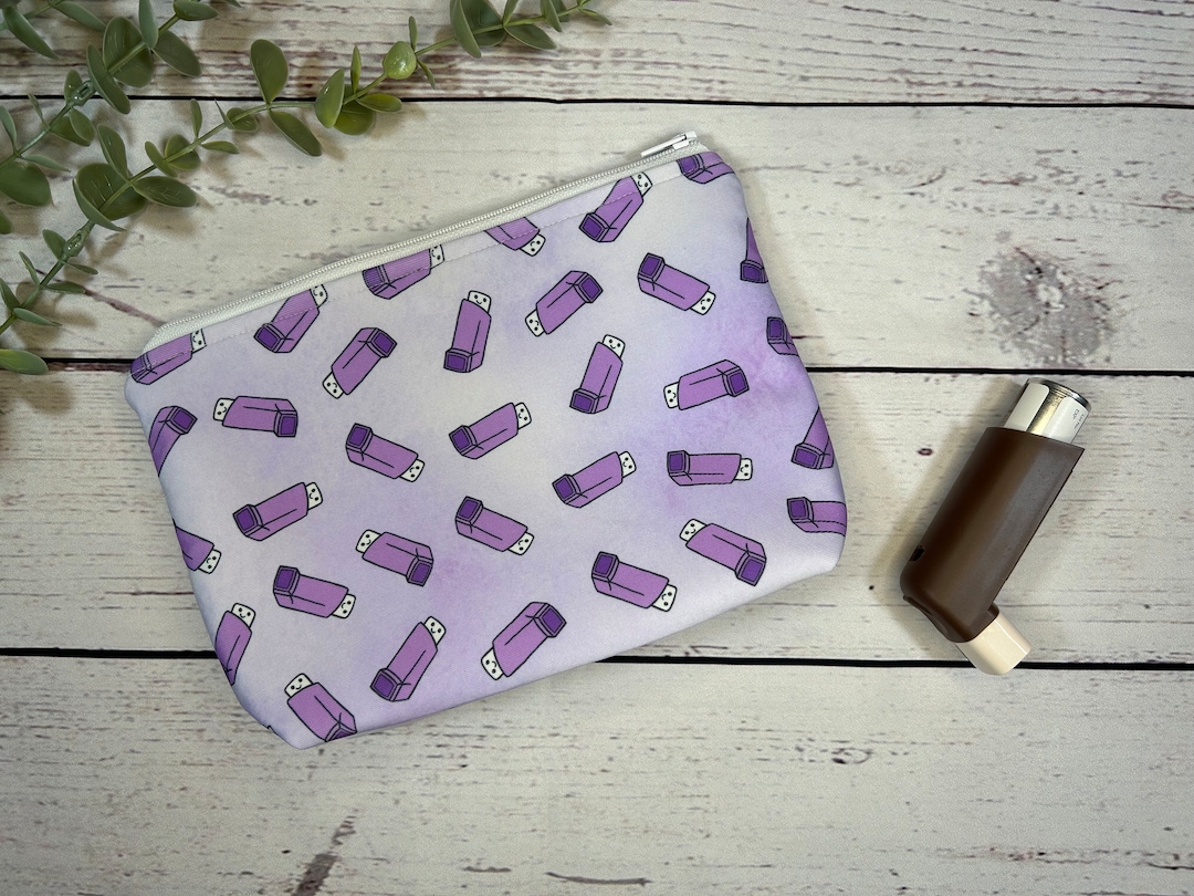 Handmade Inhaler Pattern Medication Bag Purple Inhaler - Etsy UK
