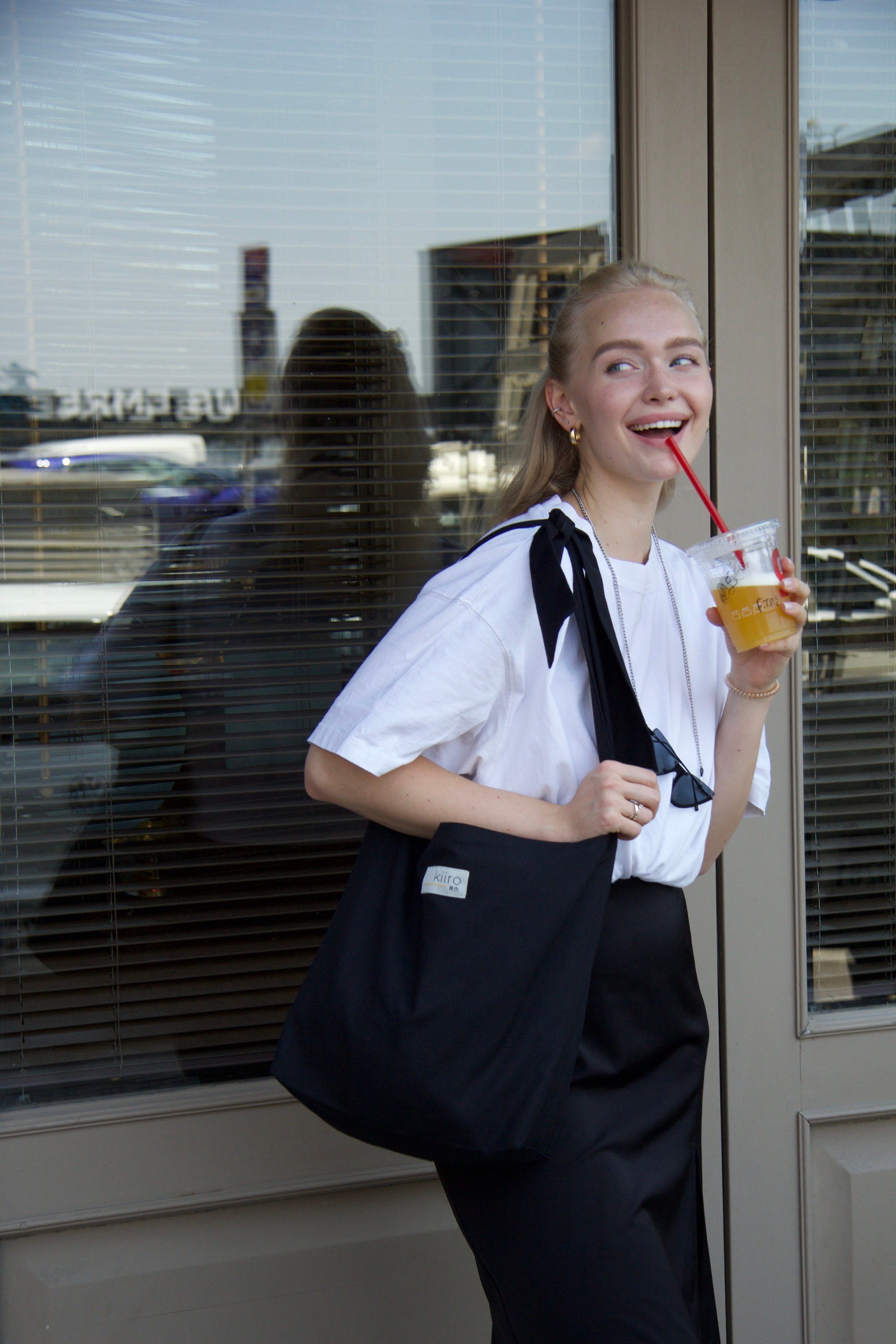 Bow Bag , Double-sided Shoulder Bag, Handmade Tote Bag, Everyday Bag ...