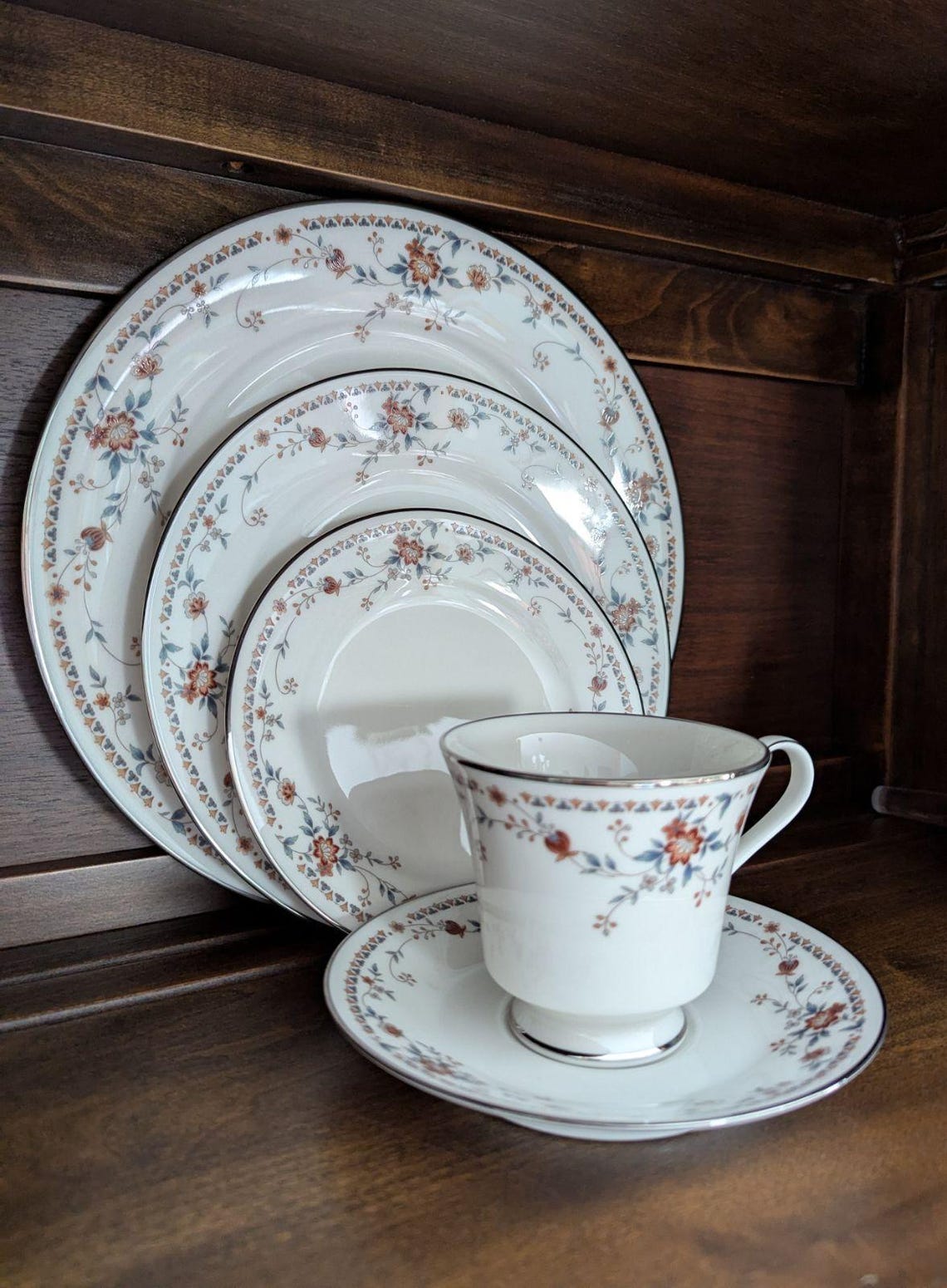 Vintage Noritake Adagio Fine Bone China Set for 10. Heirloom ...